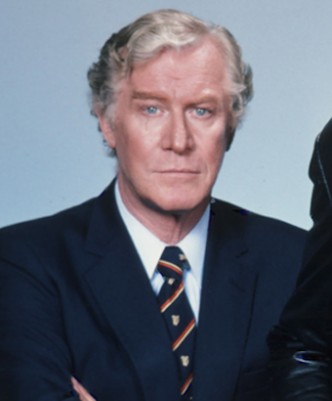 Edward Mulhare as Devon Miles in Knight Rider – Snakkle